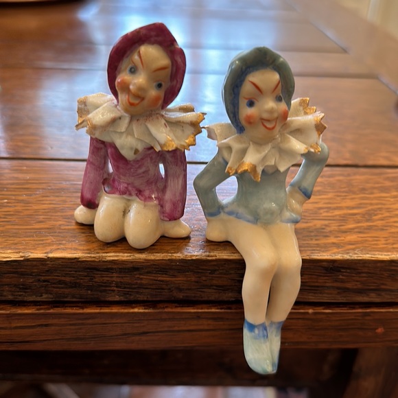 Accents | Set Of 2 Vintage Occupied Japan Pixie Elf Ceramic Figurines | Poshmark